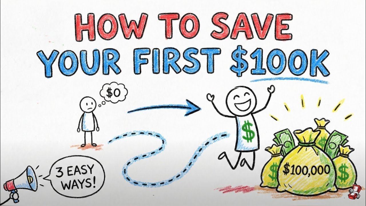 How to Save Your First $100,000 Starting From $0 (3 Simple Steps) - YouTube