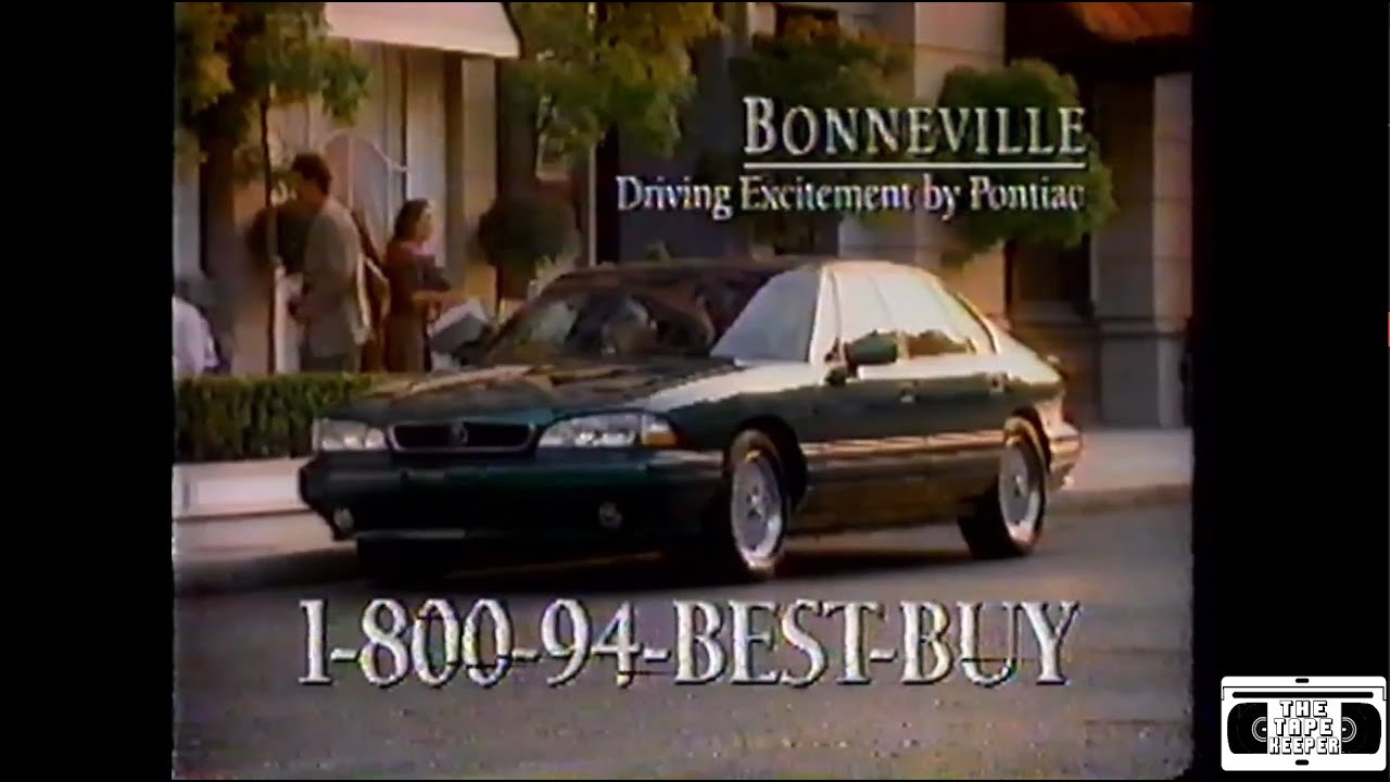 Pontiac Bonneville Commercial - 1994 - YouTube
