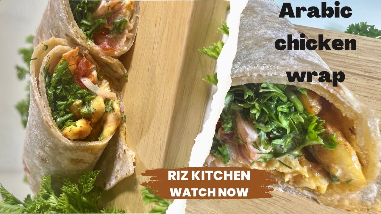 Arabic chicken wrap - YouTube