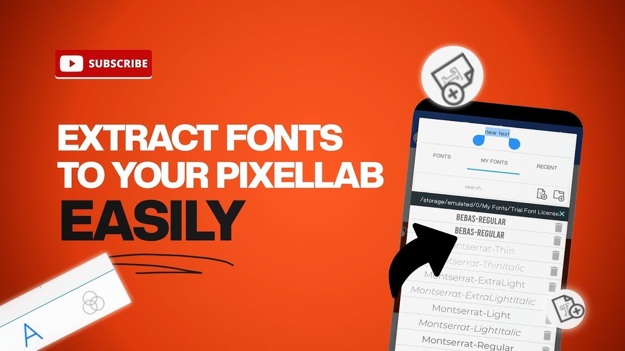 HOW TO INSTALL FONTS TO YOUR PIXELLAB | Pixellab 2023 | - YouTube
