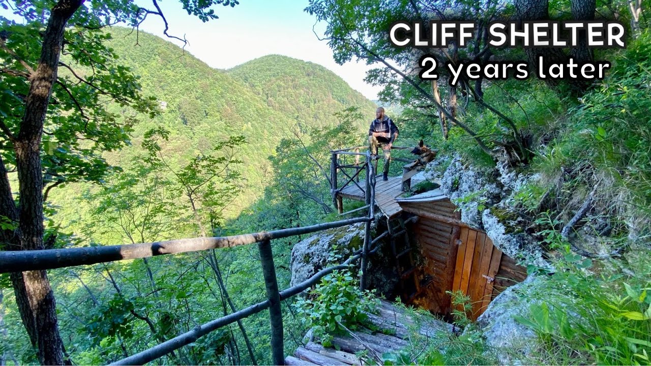 After 2 Years I am Returning to my Shelter on the Cliff - YouTube