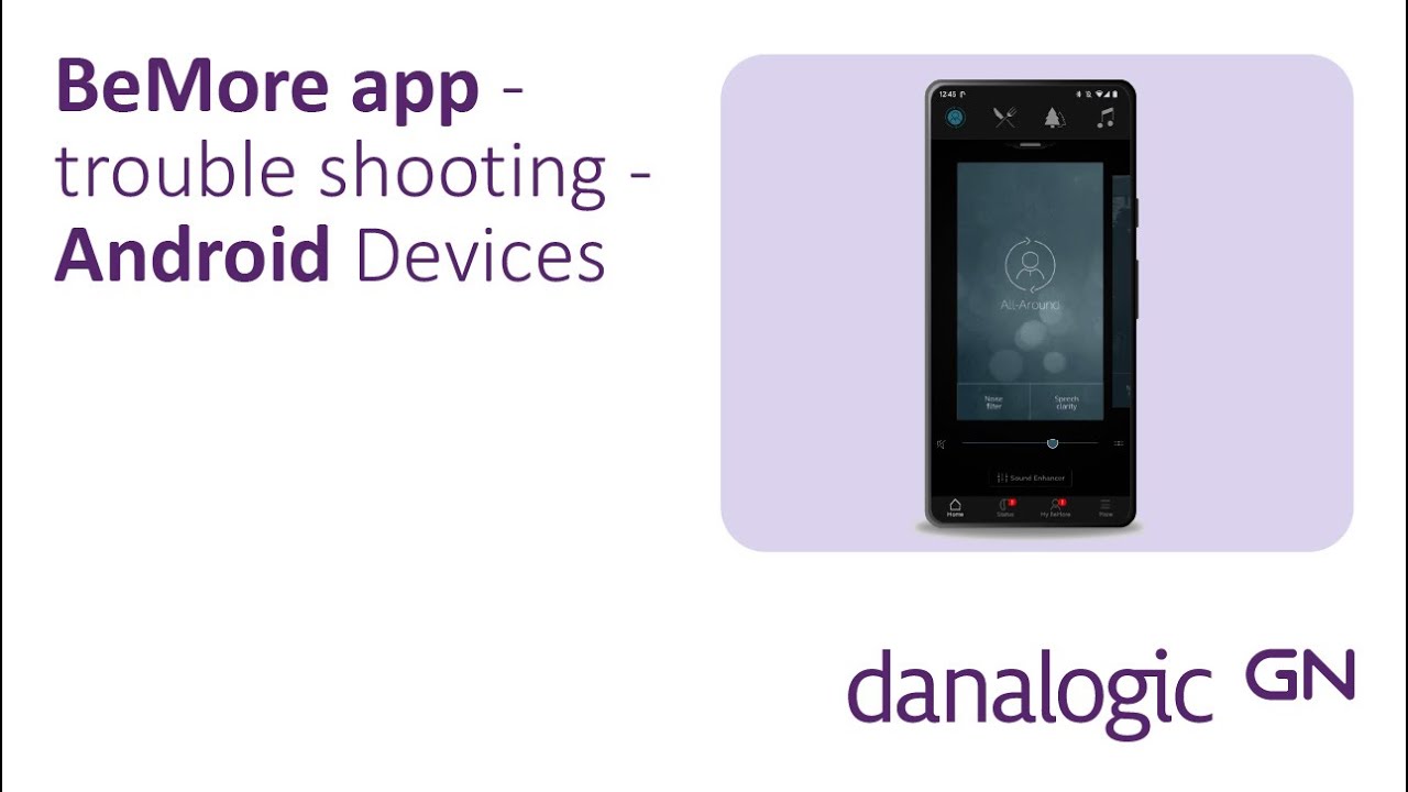BeMore app for Danalogic hearing aids - how to use & trouble shooting for Android devices - YouTube