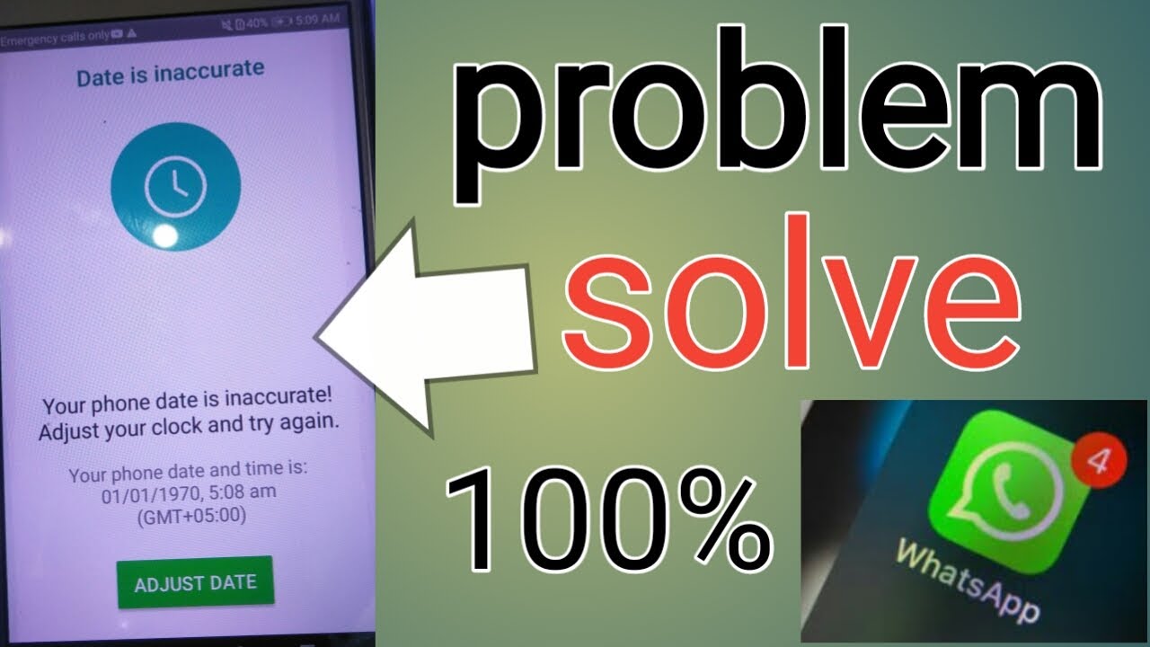 how to solve whatsapp date and time problem | whatsapp time adjustment ...