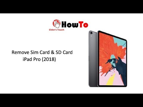 #HowTo - Remove SIM Card from iPad Pro (2018) - YouTube