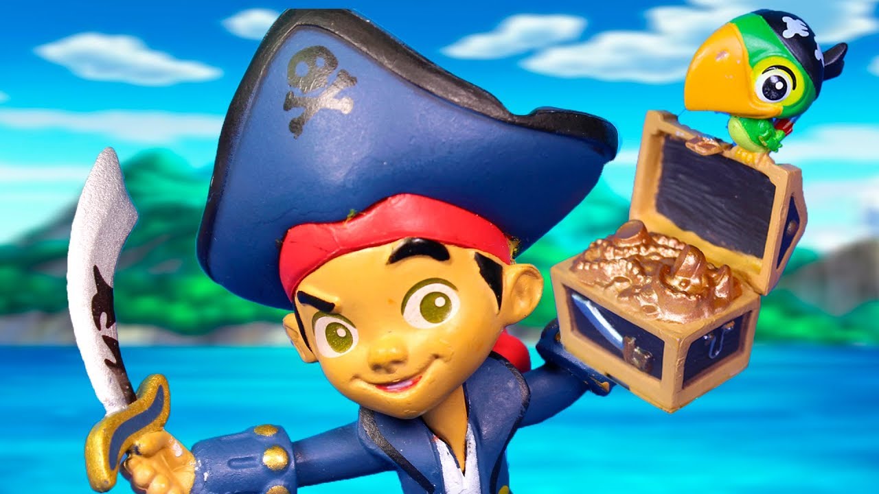 JAKE Y LOS PIRATAS ☠️ Jake busca con el loro el tesoro mágico en la ...