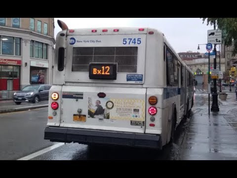 MTA: 2003 New Flyer D60HF "Galaxy" Articulated [5745] Bx12 bus - YouTube