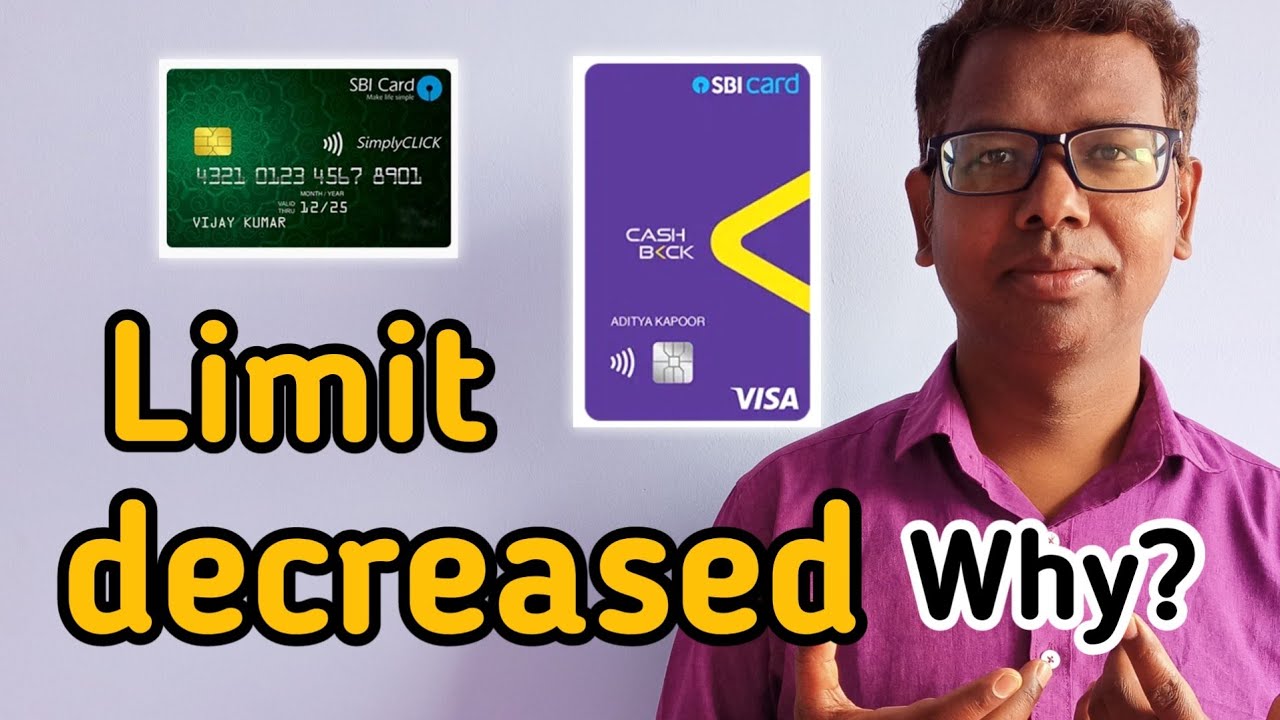 sbi credit card limit decrease problem | sbi credit card ka limit decrease ho gaya - YouTube