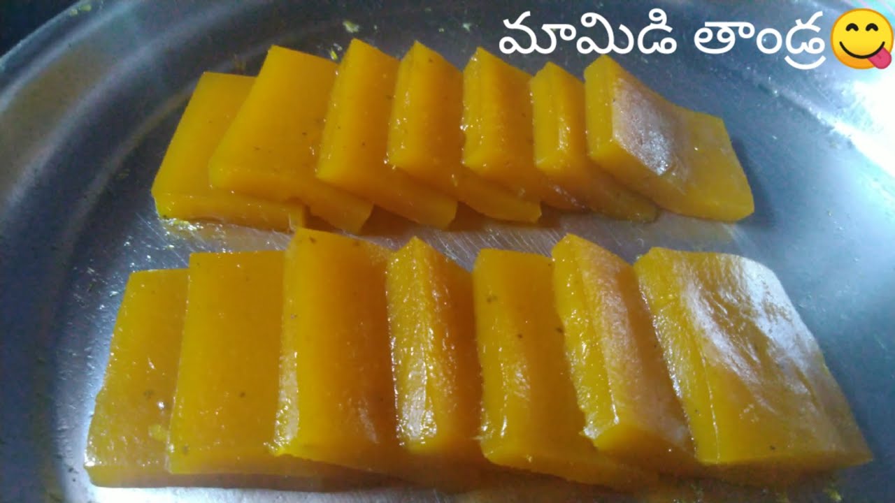 Yummy mango jelly making| mamidi tandra| Aam papdi| jelly home made ...