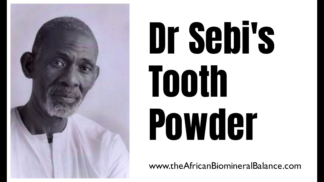 DR SEBI'S - TOOTH POWDER (INGREDIENTS) - YouTube
