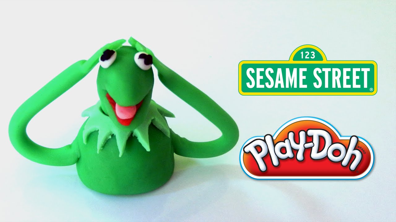Play Doh Kermit the Frog from Sesame Street - Play Doh Creations - YouTube
