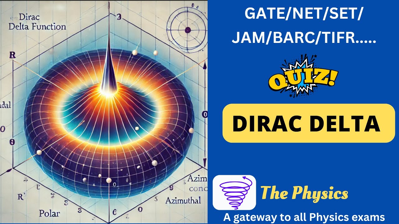 Dirac Delta function-Physics for GATE/NET/SET/JAM/JEST... - YouTube