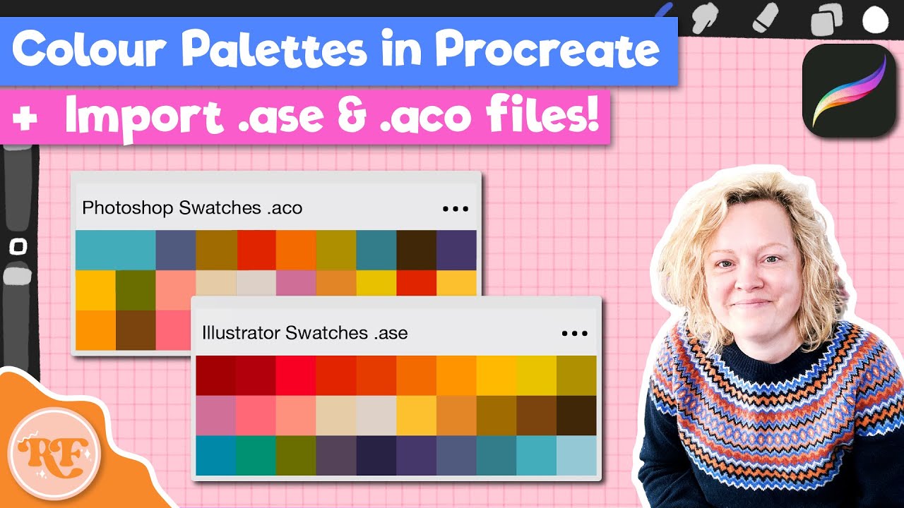 Color Palettes in Procreate | Importing .aco and .ase Files Tutorial ...