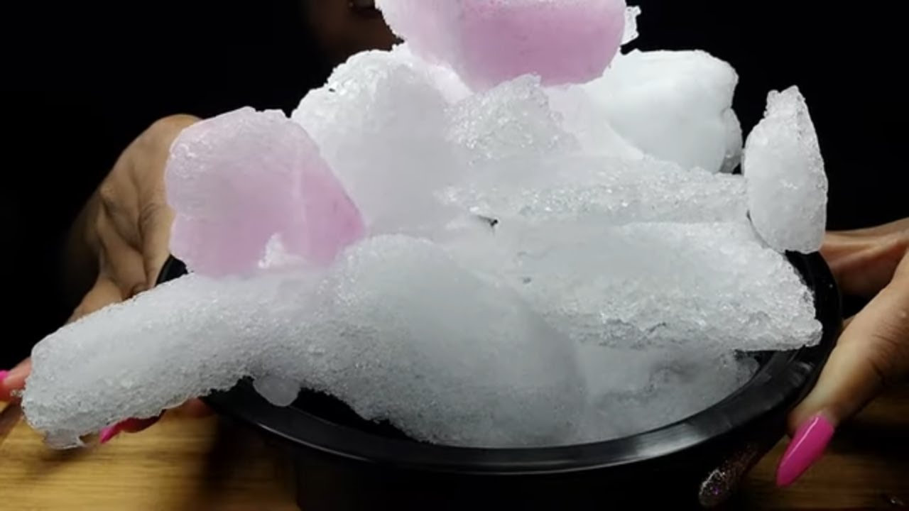 ICE DUMP BOWL | GOODT MIX LOL | #iceeating #asmr #asmrice - YouTube