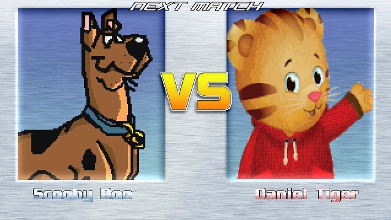M.U.G.E.N BATTLES | Scooby-Doo vs Daniel Tiger | Scooby-Doo vs Daniel ...