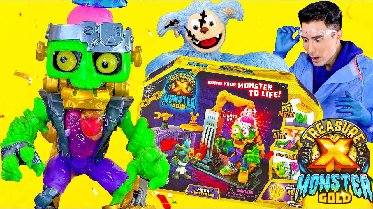 NEW TREASURE X MONSTER GOLD MEGA MONSTER LAB Toy Unboxing | Bring Your ...