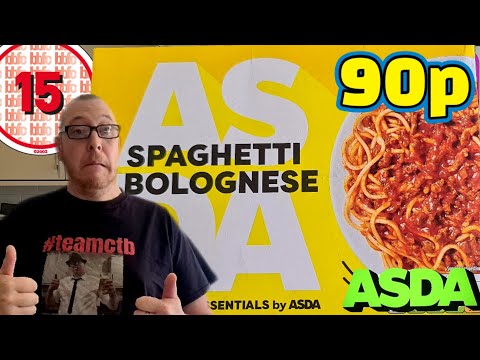 I Took 6 Minutes Off The Cooking Time | Asda's Just Essentials Spaghetti Bolognese | 90p | Review
