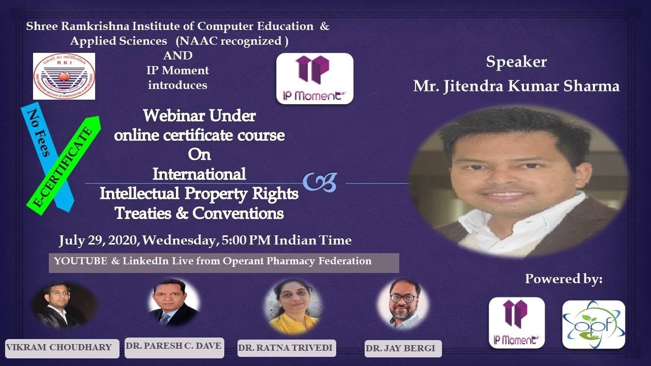 Session 3: International IPR Treaties & Conventions Treaties ...