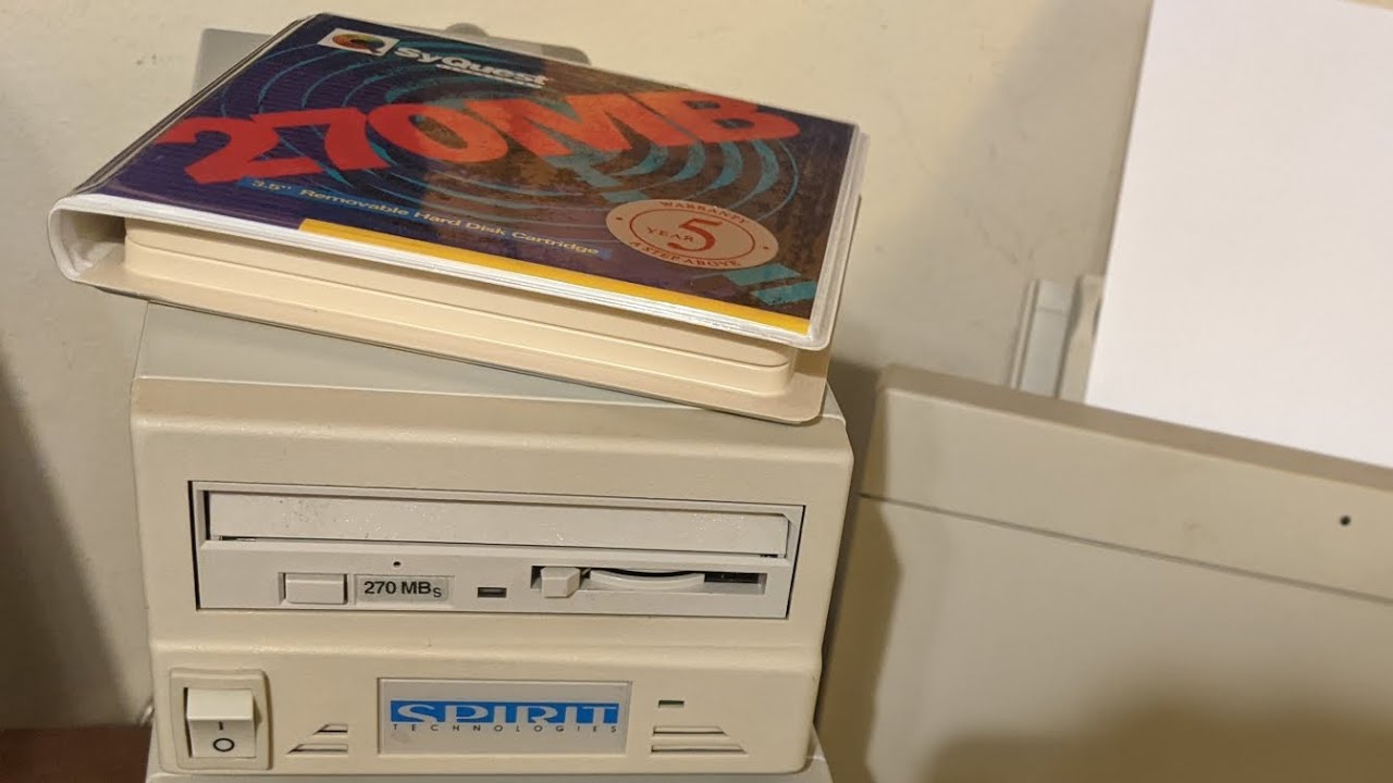 Vintage SyQuest SQ3270S 270MB Removable Hard Disk Cartridge Drive ...