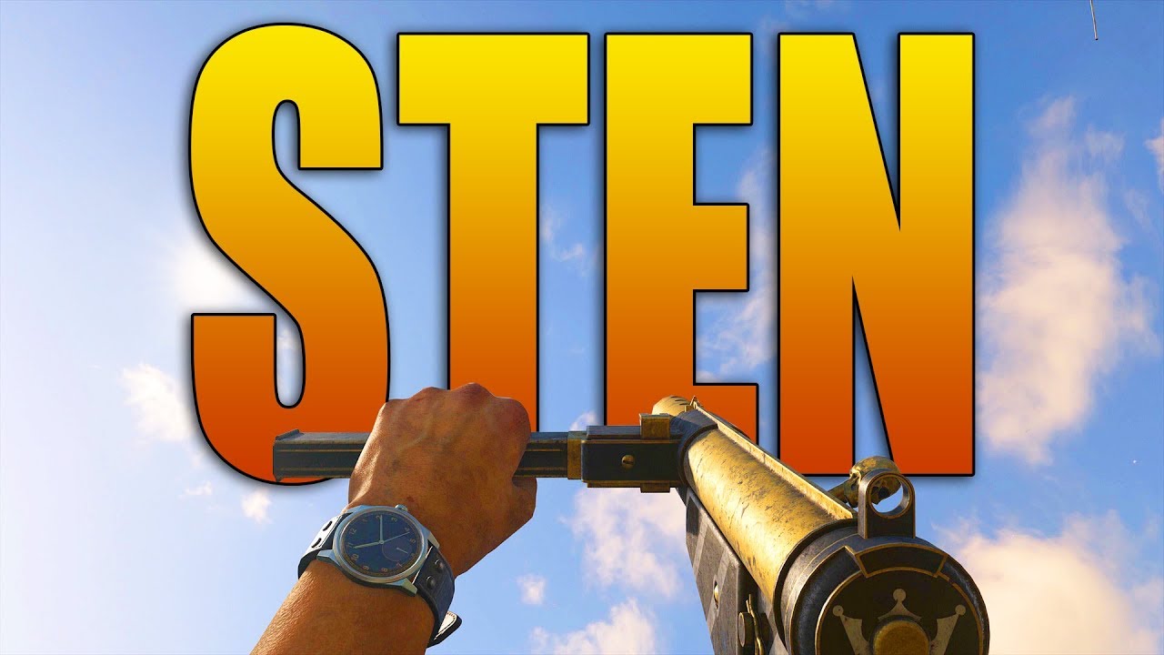 STEN GAMEPLAY - New COD WW2 SMG DLC (Overpowered?) - YouTube