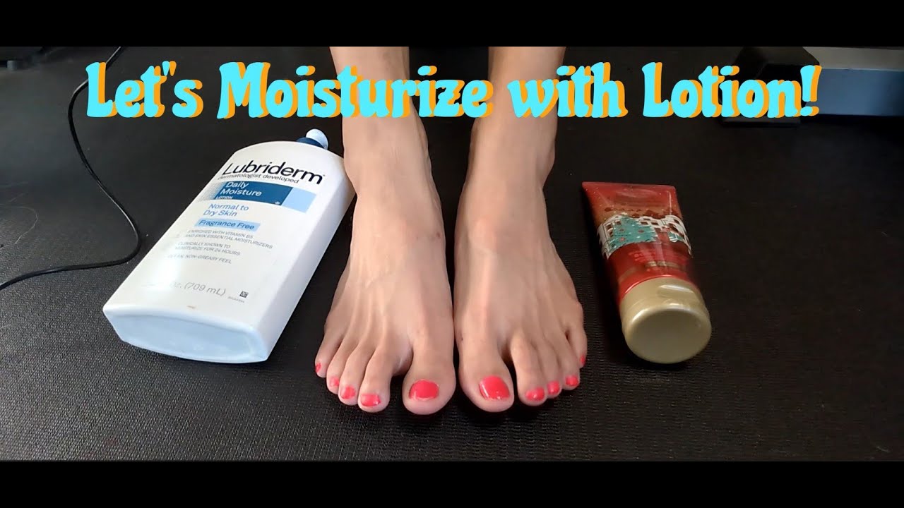 Feet ASMR with sticky, slimy Lotion - YouTube