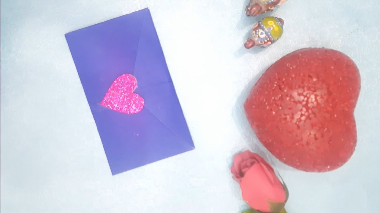 DIY PAPER HEART ENVELOPE/ LOVE MESSAGE / DIY IDEA FOR MAKING CARD ♥️ @A ...