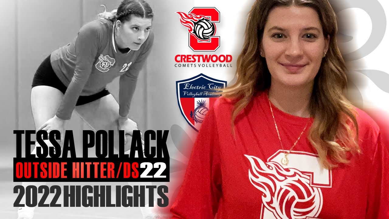 Tessa Pollack: 2022 Crestwood Volleyball Highlights - YouTube