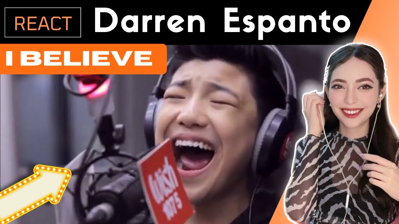 FIRST TIME Reacting to Darren Espanto - I Believe - YouTube