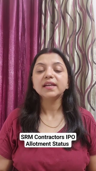 SRM Contractors IPO Allotment Status #srmcontractorsipoallotment #shorts #ipo - YouTube