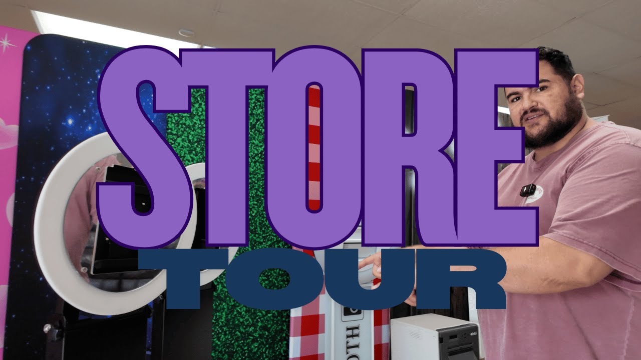 TOUR OF MY PHOTO BOOTH STORE - YouTube