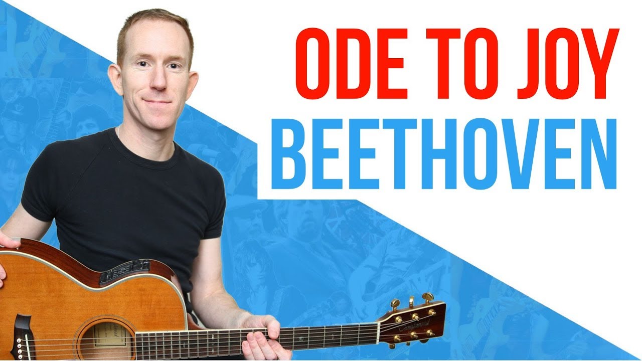 Ode To Joy ★ Beethoven ★ Guitar Lesson - Easy Acoustic Tutorial [with ...