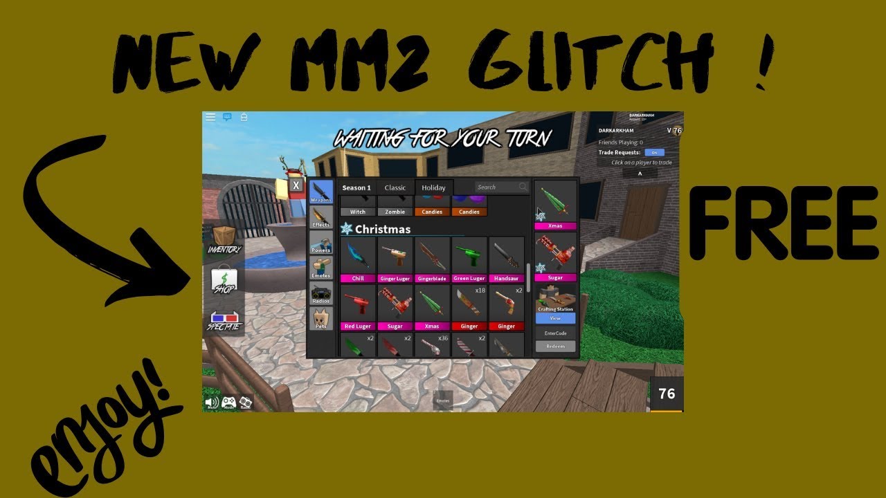 NEW ROBLOX MM2 GLITCH!! WEIRDEST GLITCH EVER! - YouTube