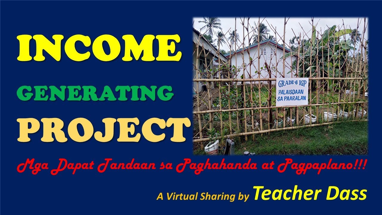 IGP Income-Generating Project - YouTube