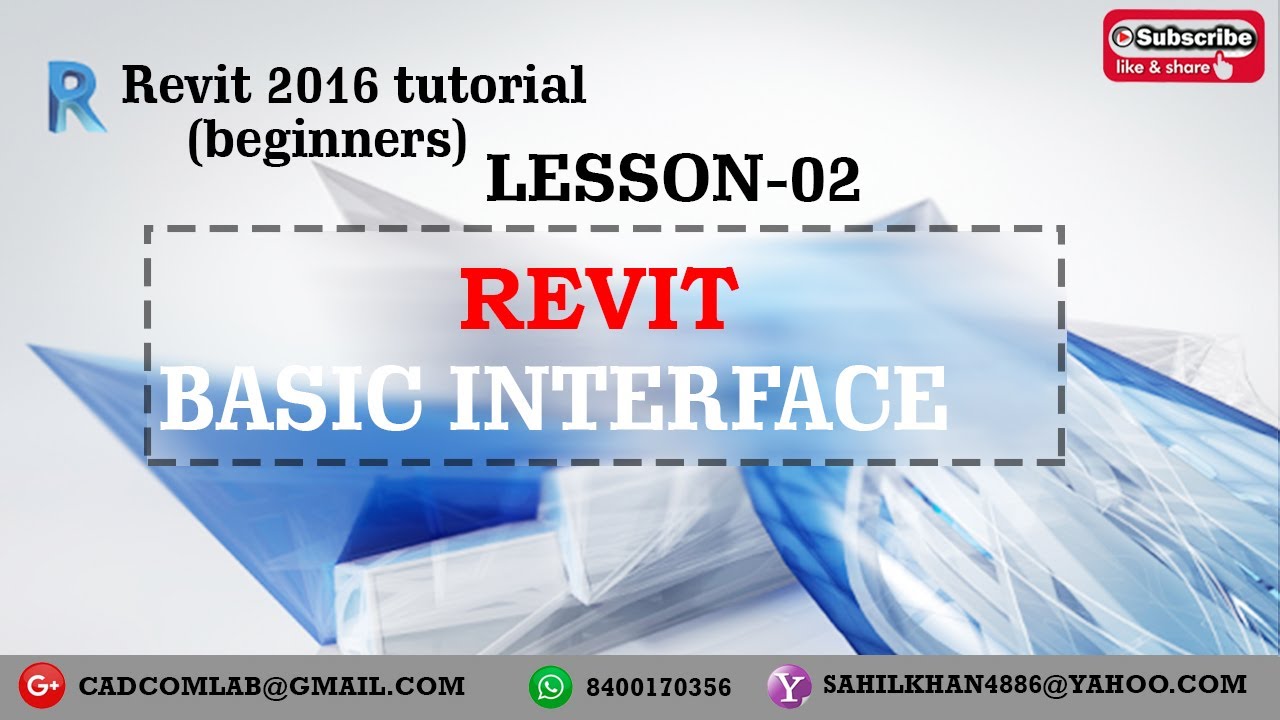 REVIT BASIC LESSON 2 - YouTube