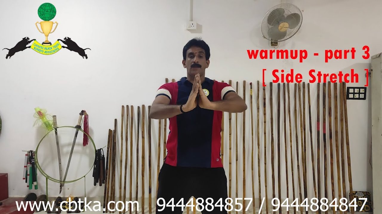 3. Warmup | Part 3/6 | CBTKA | Martial Arts Training | Tamil | Side Stretch - YouTube