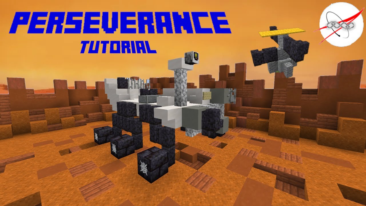 Minecraft: Perseverance Mars Rover Tutorial - YouTube