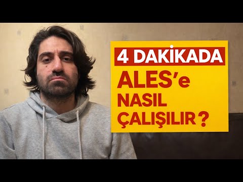 4 Dakikada ALES’e Nasıl Çalışılır? (Gerçekçi Plan)