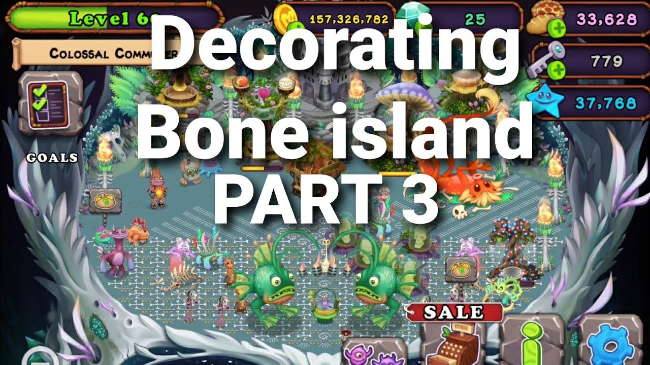 I am decorating Bone island part 3 - My Singing Monsters - YouTube