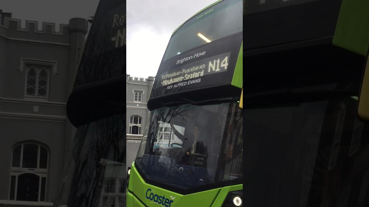 Brighton & Hove Coaster Bus With Destination “N14 Rottingdean ...