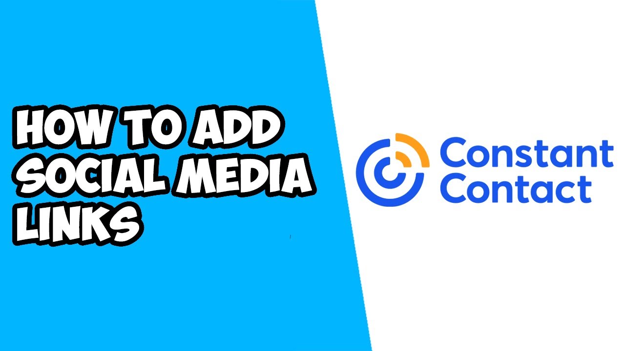 How To Add Social Media Links To Email On Constant Contact YouTube How To Add Social Media Links To Email On Constant Contact YouTube