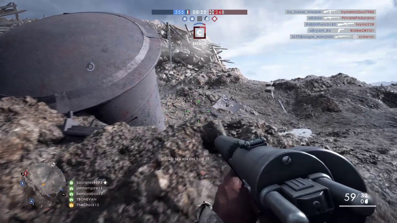 BF1 Conq Fort 52 - 17 p1 - YouTube