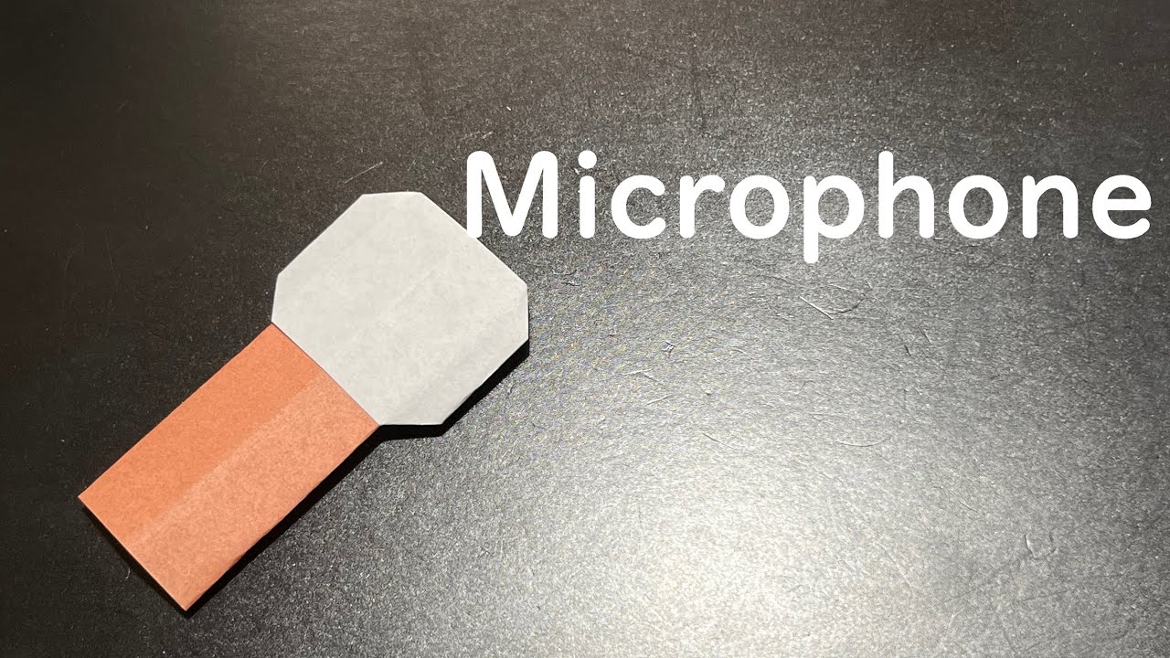 【折り紙・origami】マイク Microphone - YouTube