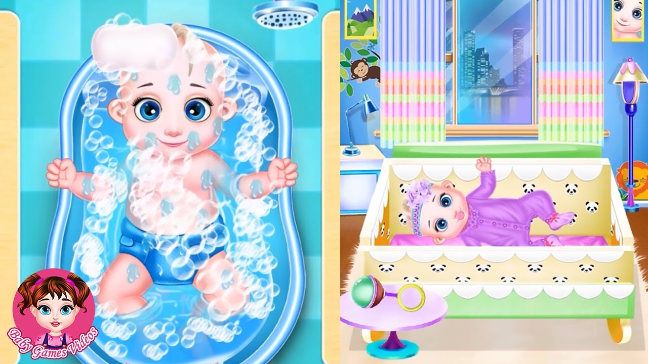 Happiness Mommy Baby Caring - Baby Care Games - Baby Games Video - YouTube