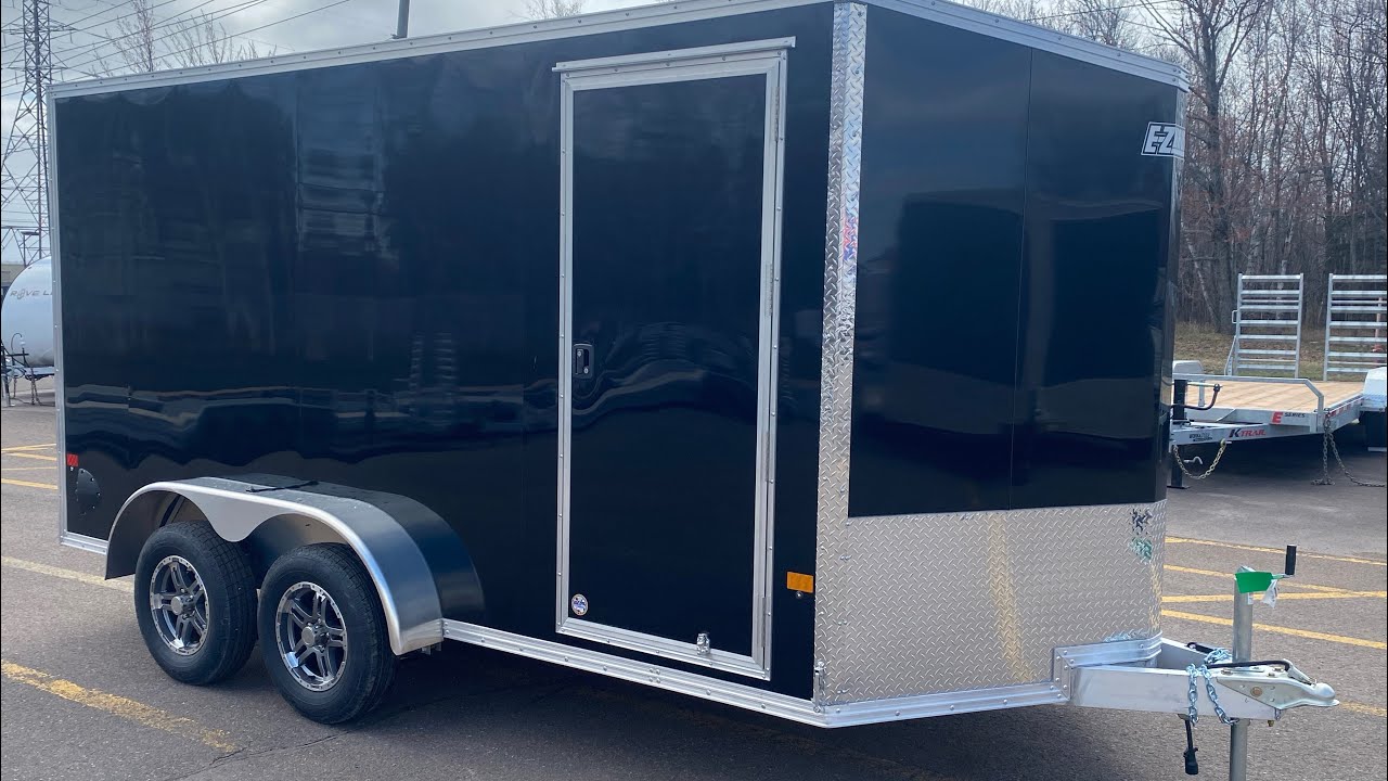 EZ HAULER 7X14 ENCLOSED TRAILER - YouTube