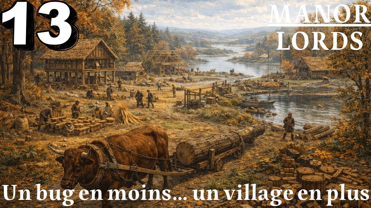 Manor Lords : Le bug est contourné… et le second village naît - YouTube