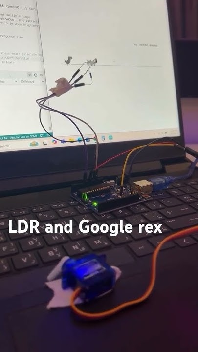 Playing with Google T-Rex using a LDR. #Arduino#ESP32#STM32#Electrónica#Robótica#IoT - YouTube