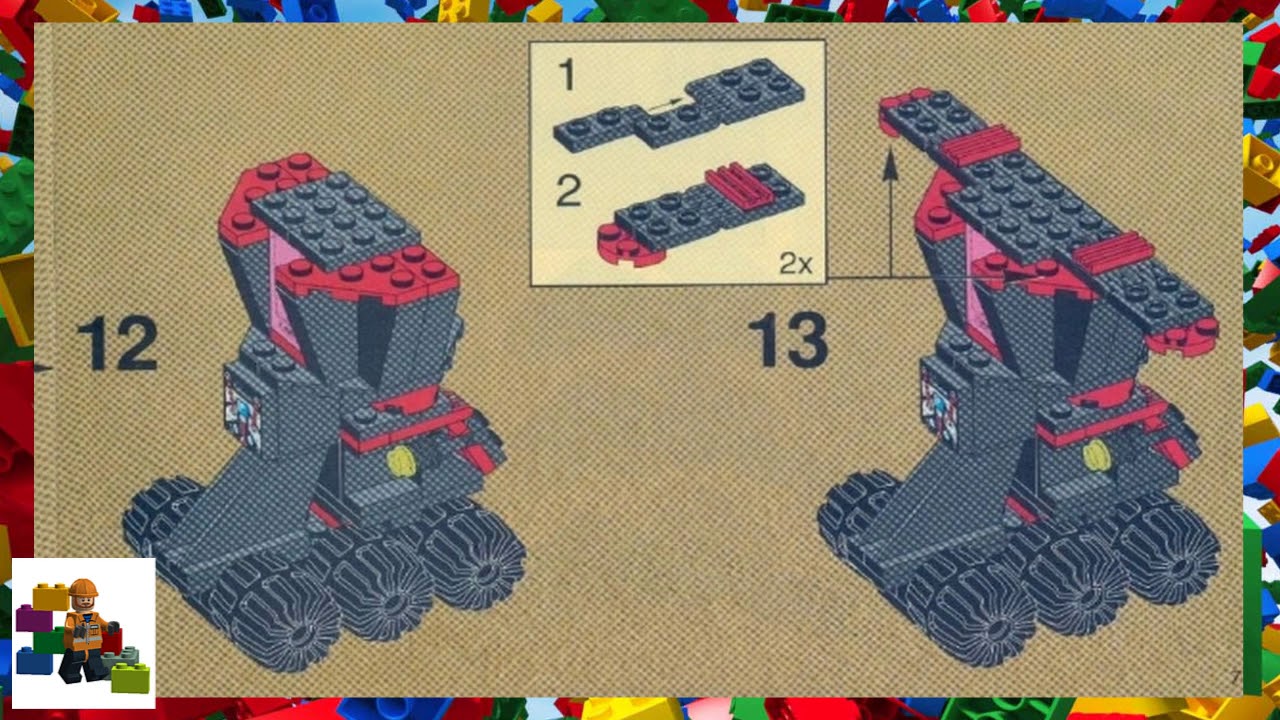 LEGO instructions - Space - Spyrius - 6889 - Recon Robot - YouTube