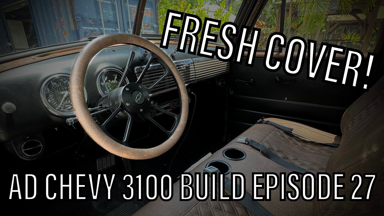 Recovering the steering wheel in the 51!! (51 Chevy 3100 Build Episode ...