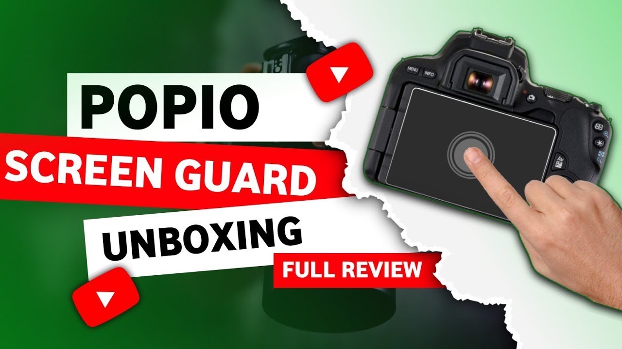How To Install Canon EOS 1500D Popio Screen Guard - TechPoot - YouTube
