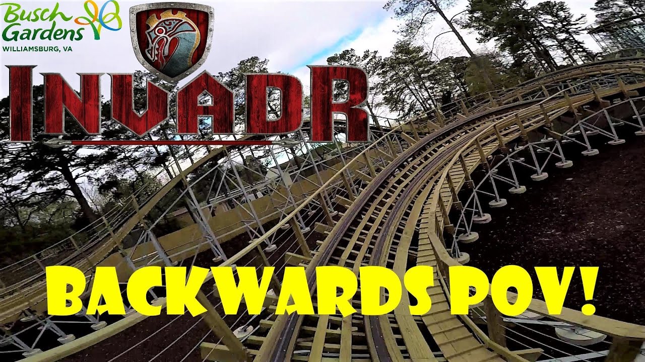 InvadR BACKWARDS POV HD Busch Gardens Williamsburg - YouTube