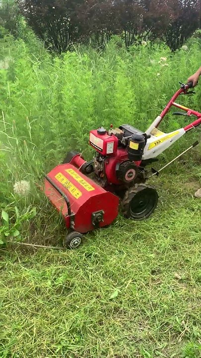 Grass crushing and returning machineWeeding machineMowerPower weeder - YouTube